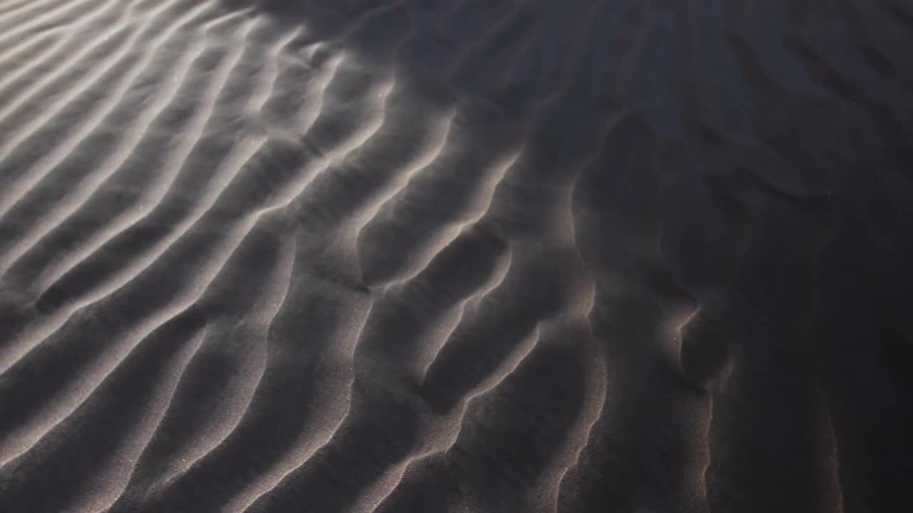 Sand Blows Across Desert Ripples - Stock Video | Motion Array