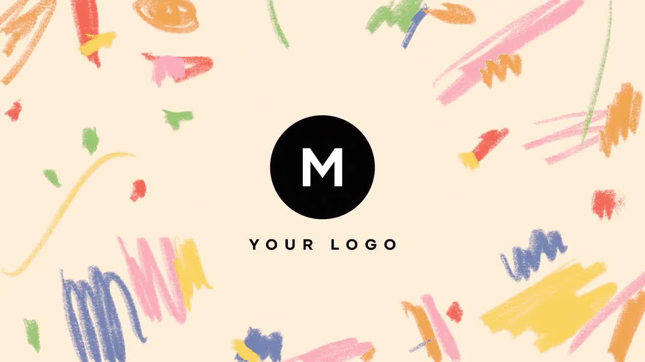 Hand Drawn Brush Scribble Logo - DaVinci Resolve Templates | Motion Array