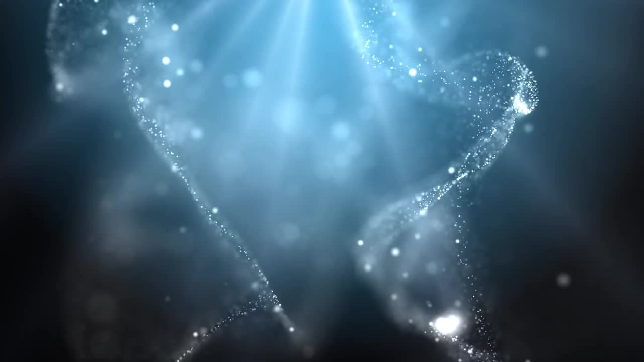 God Rays And Particles In Motion - Stock Motion Graphics | Motion Array