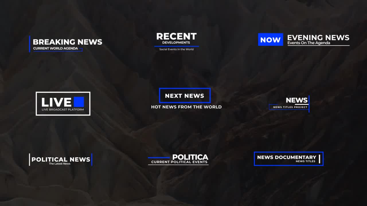 News Text Titles V2 - After Effects Templates | Motion Array