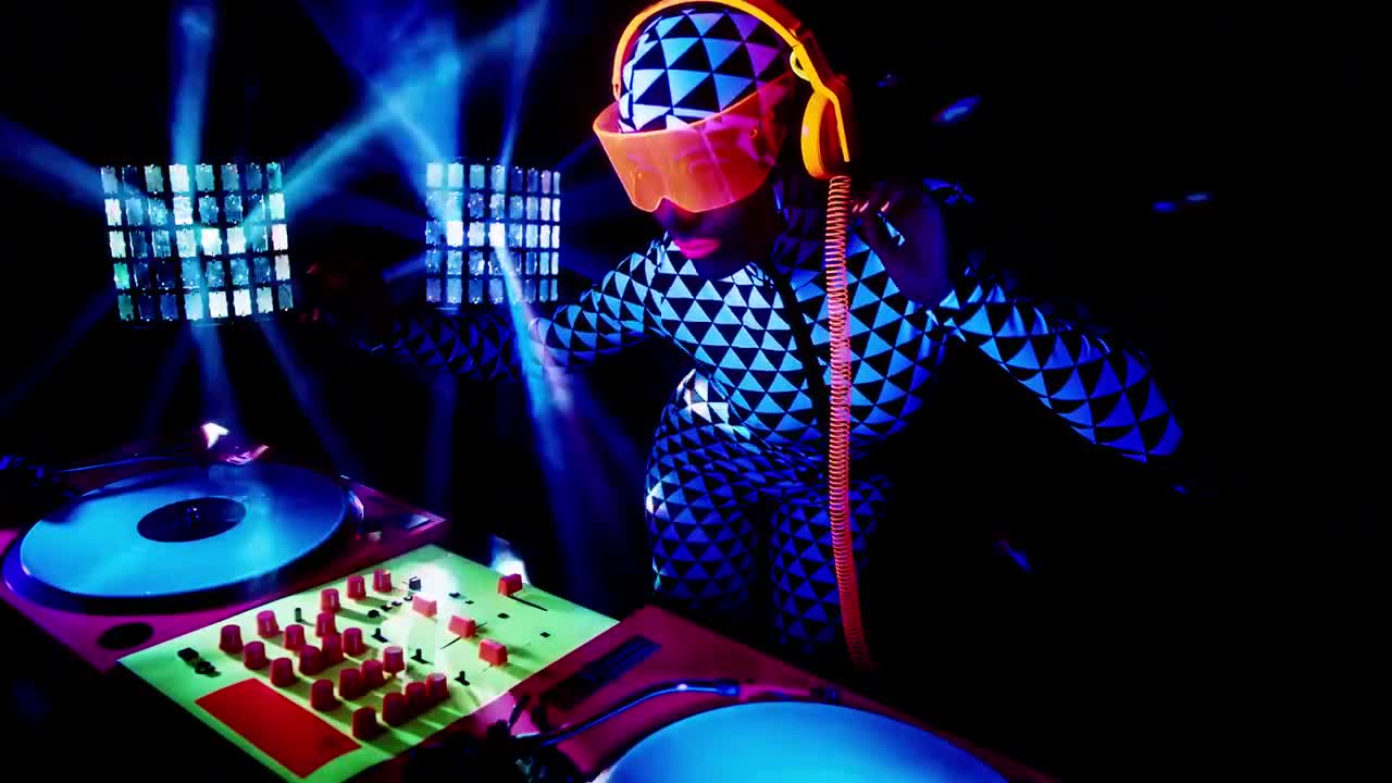Neon DJ - Stock Video | Motion Array