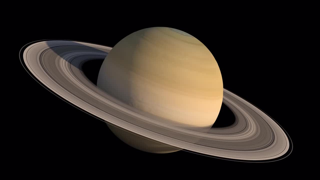 Planet Saturn Close-Up - Stock Motion Graphics | Motion Array