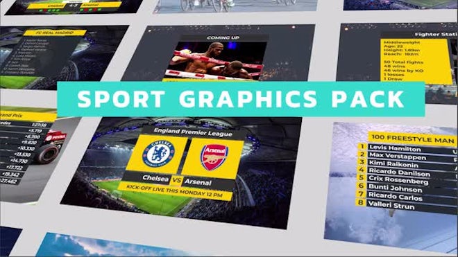Sport Titles Graphics Pack - Premiere Pro Templates | Motion Array