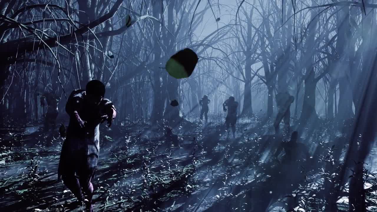 Zombie Forest Background
