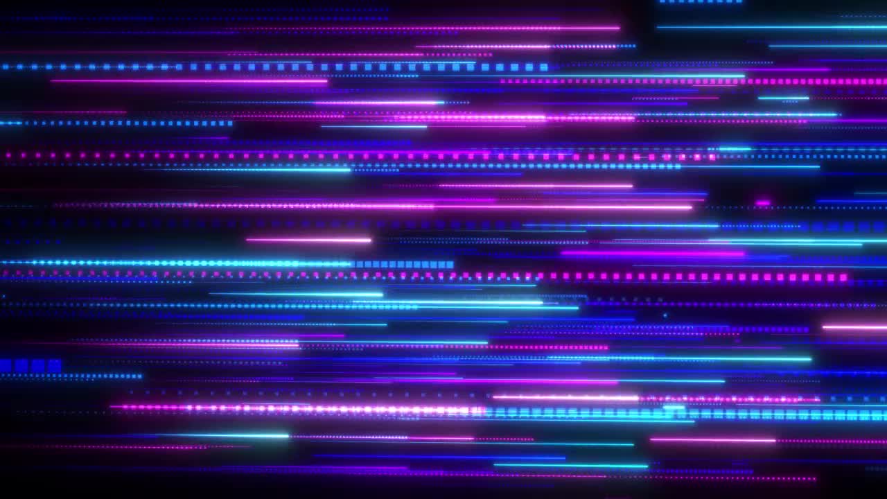 Neon Rainbow Horizontal