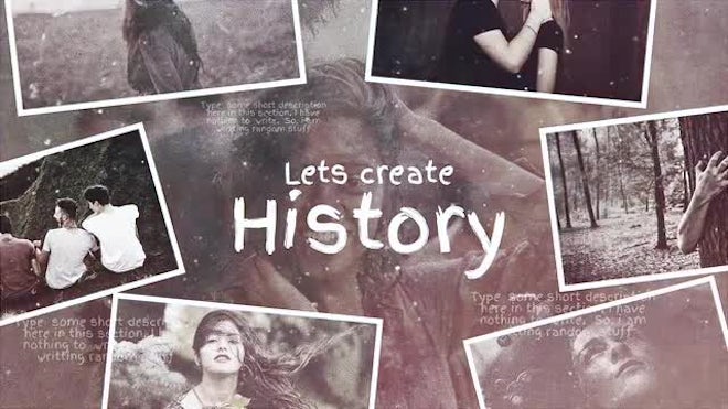 Lets Create History - After Effects Templates | Motion Array