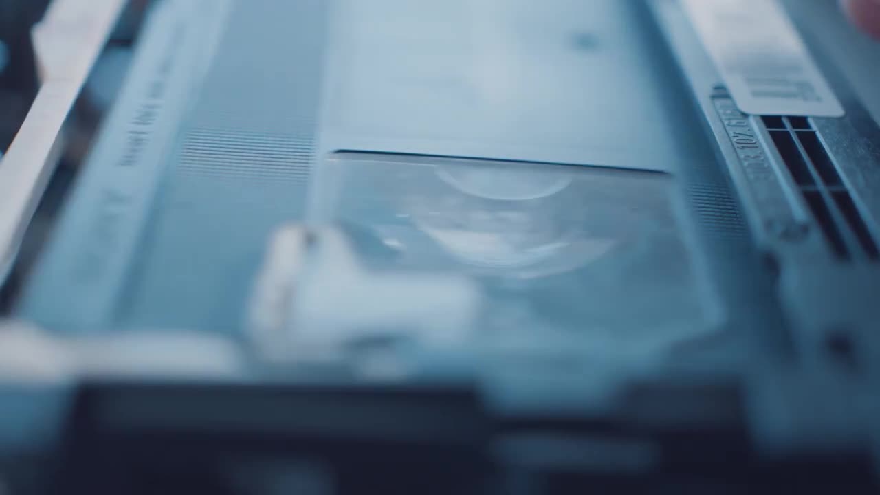 Inserting A VHS Tape - Stock Video | Motion Array