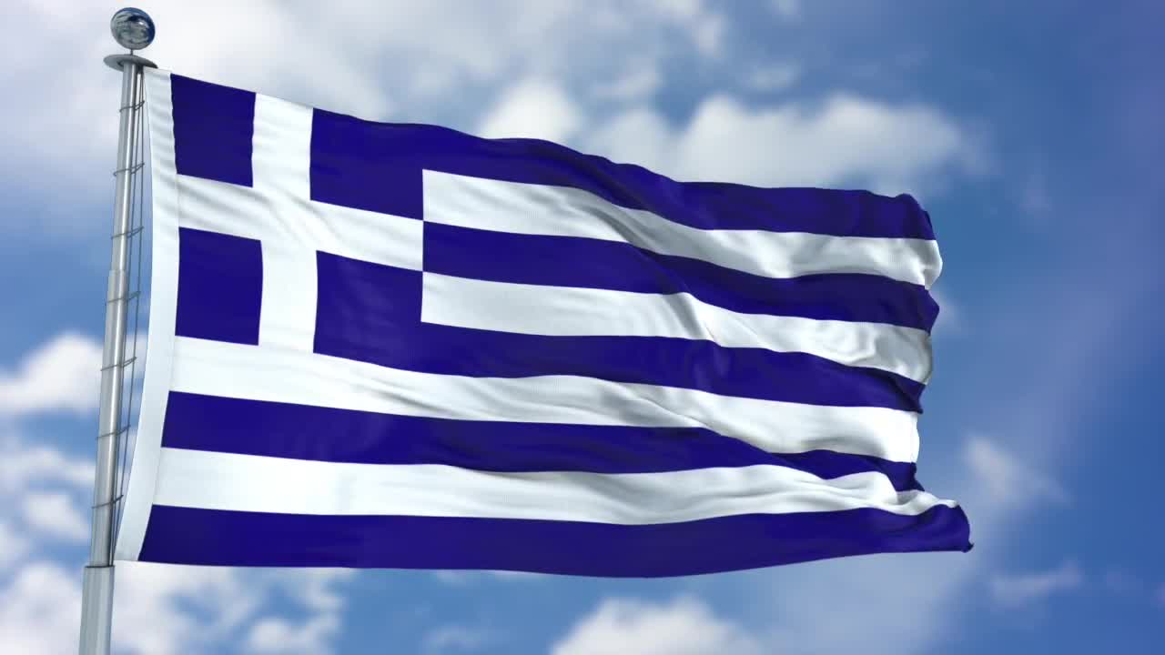 Greece Flag Animation - Stock Motion Graphics | Motion Array