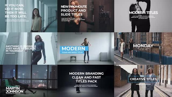 Fast Clean Titles - Premiere Pro Templates | Motion Array