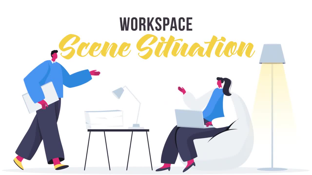 Workspace - Scene Situation - After Effects Templates | Motion Array