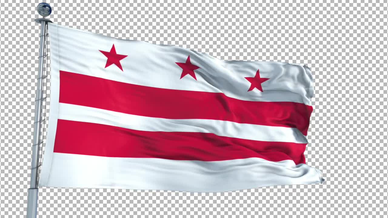Washington, DC Flag - Stock Motion Graphics | Motion Array