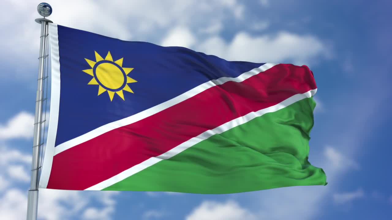 Namibia Flag Animation - Stock Motion Graphics | Motion Array