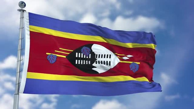 Swaziland Flag Animation - Stock Motion Graphics | Motion Array