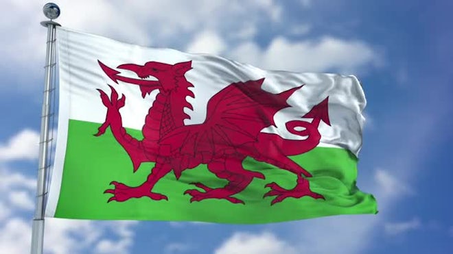 Wales Flag Animation - Stock Motion Graphics | Motion Array