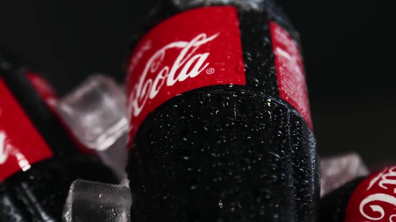 Coca Cola With Ice - Stock Video | Motion Array