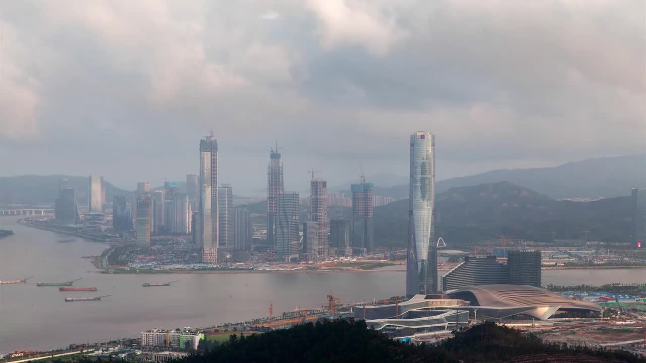 Zhuhai Border With Macau In China - Stock Video | Motion Array