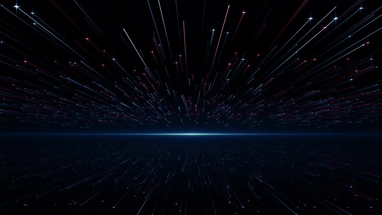 Blue And Pink Shooting Stars Loop - Stock Motion Graphics | Motion Array