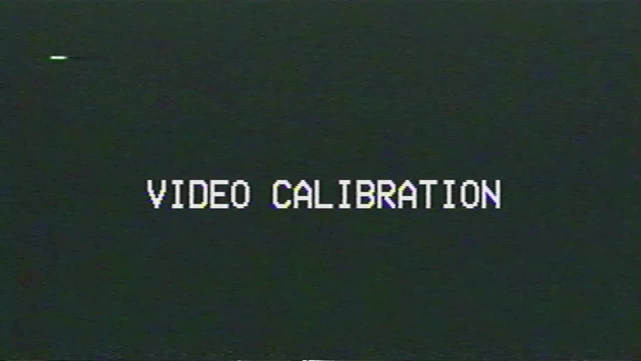 VCR Calibration Screen - Stock Motion Graphics | Motion Array