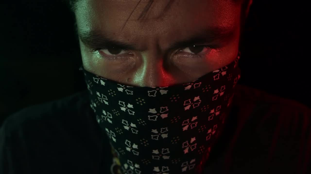 Masked Man - Stock Video | Motion Array