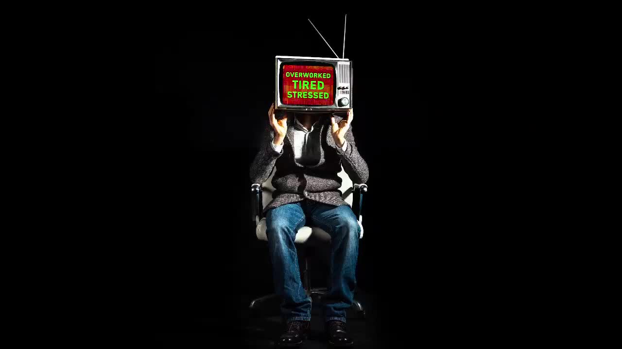 TV Head Man Frustrated - Stock Video | Motion Array