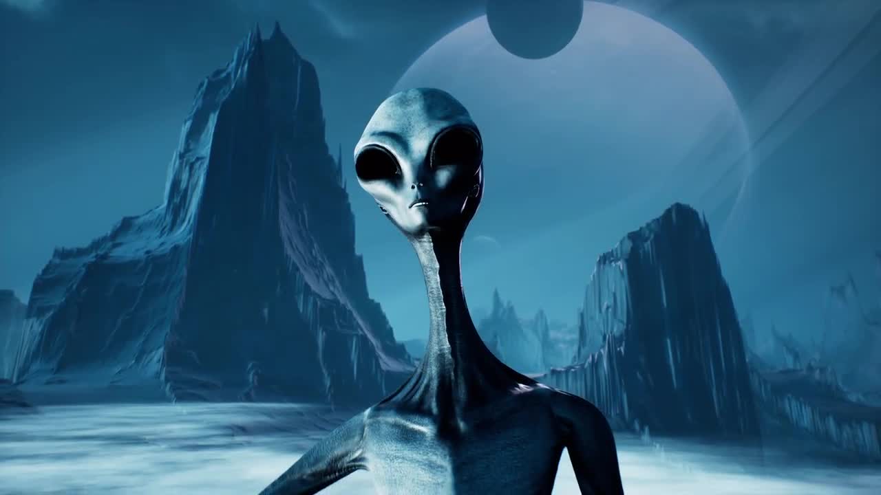 Alien Pointing At Viewer - Stock Motion Graphics | Motion Array