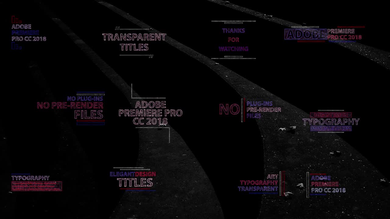 Transparent Titles - Premiere Pro Templates | Motion Array