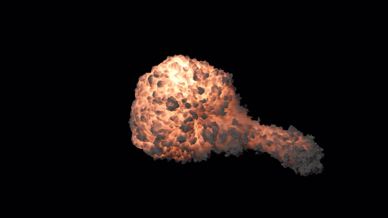 Cannon Fire Explosion On Alpha - Stock Motion Graphics | Motion Array