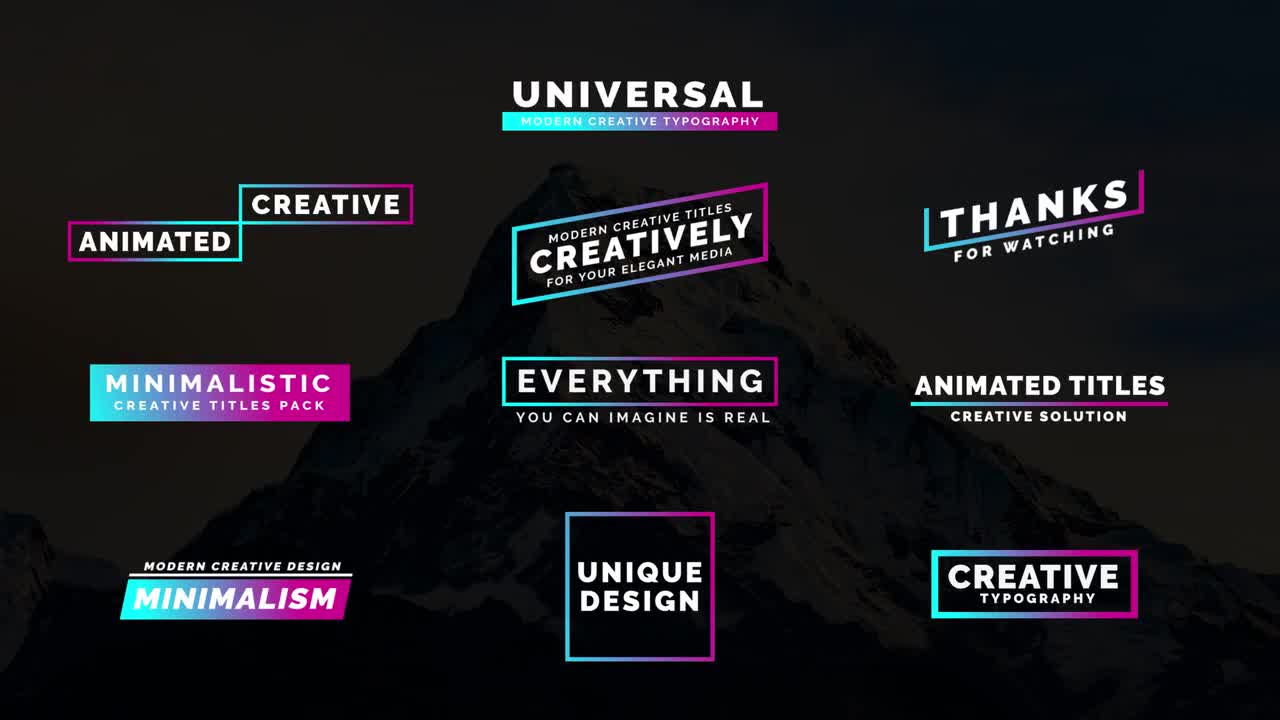 Creative Titles - Premiere Pro Templates | Motion Array