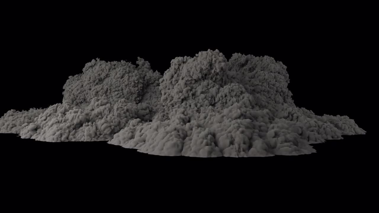 Huge Spreading Explosion On Alpha - Stock Motion Graphics | Motion Array