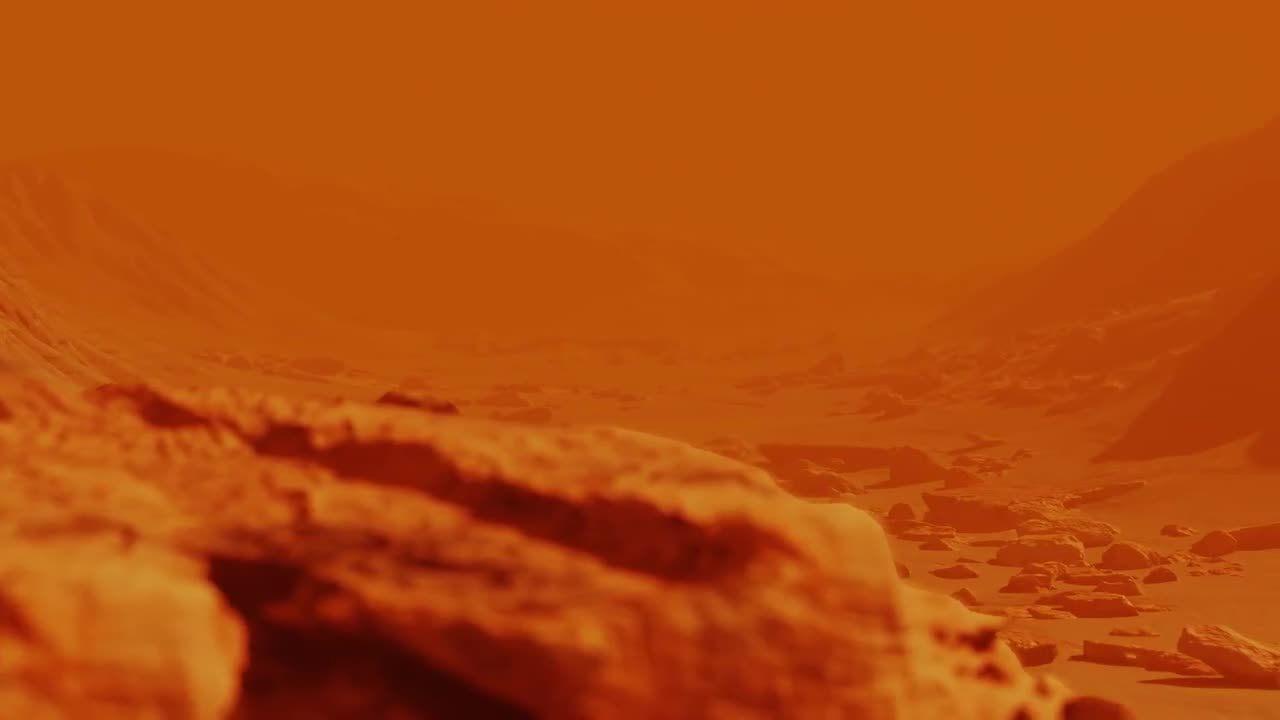 Landscape Of Planet Mars - Stock Motion Graphics | Motion Array