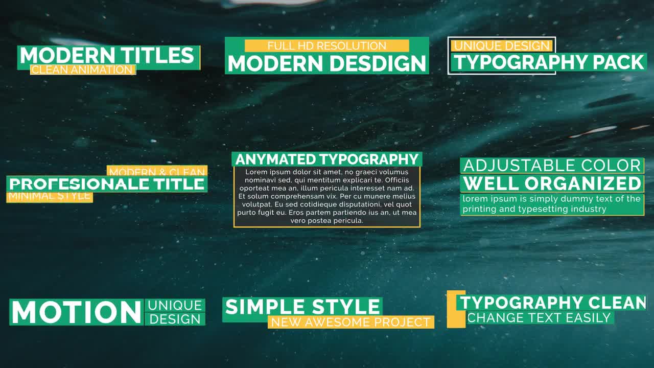 Modern Titles - Motion Graphics Templates | Motion Array