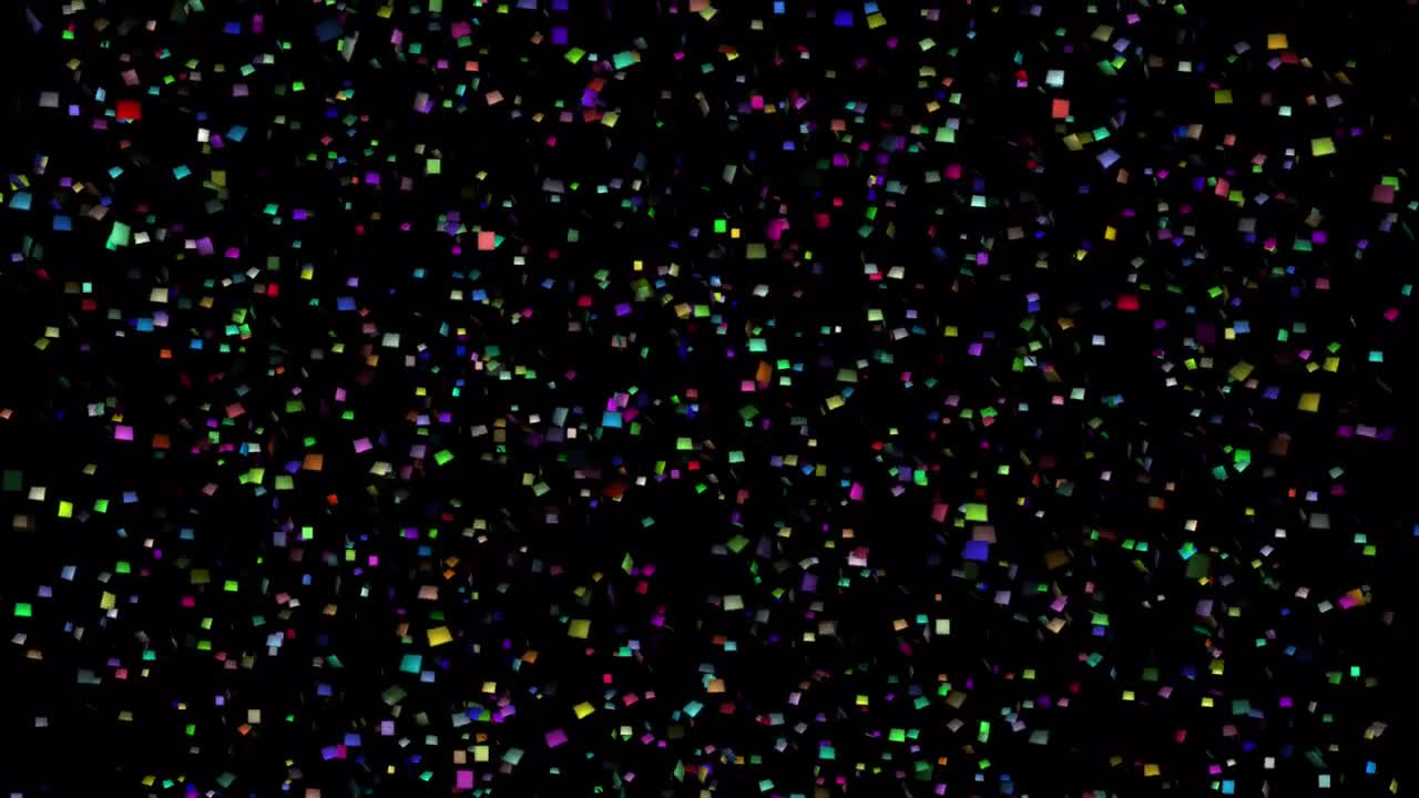Colorful Confetti On Alpha Loop - Stock Motion Graphics | Motion Array