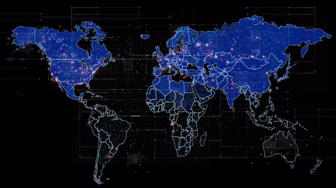 Digital World Map Wallpaper Hd