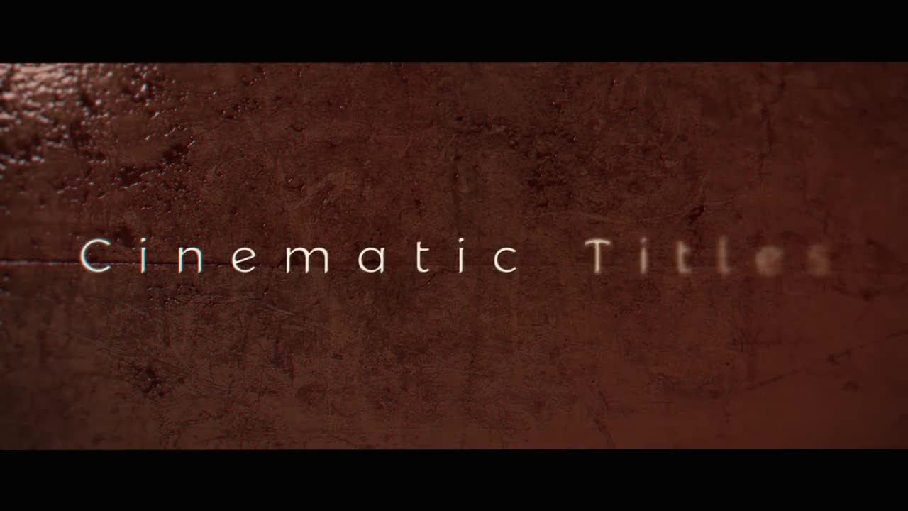 Cinematic Titles - After Effects Templates | Motion Array