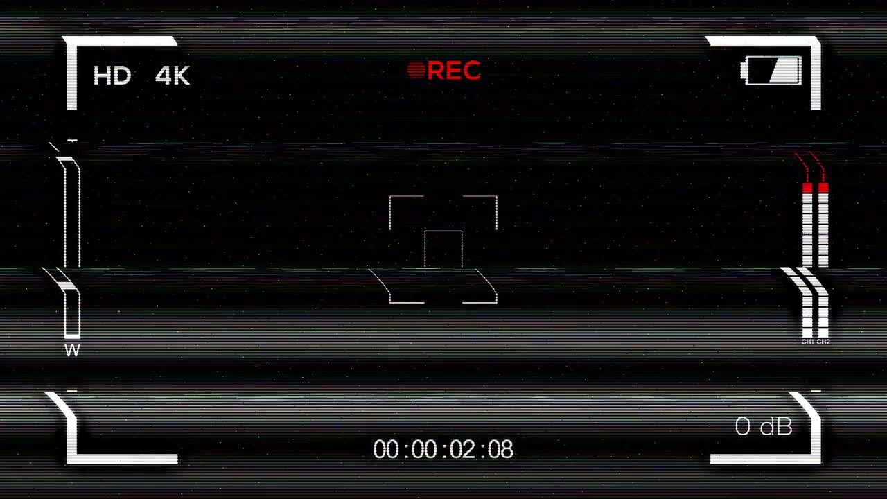Distorted Camera Screen Display - Stock Motion Graphics | Motion Array