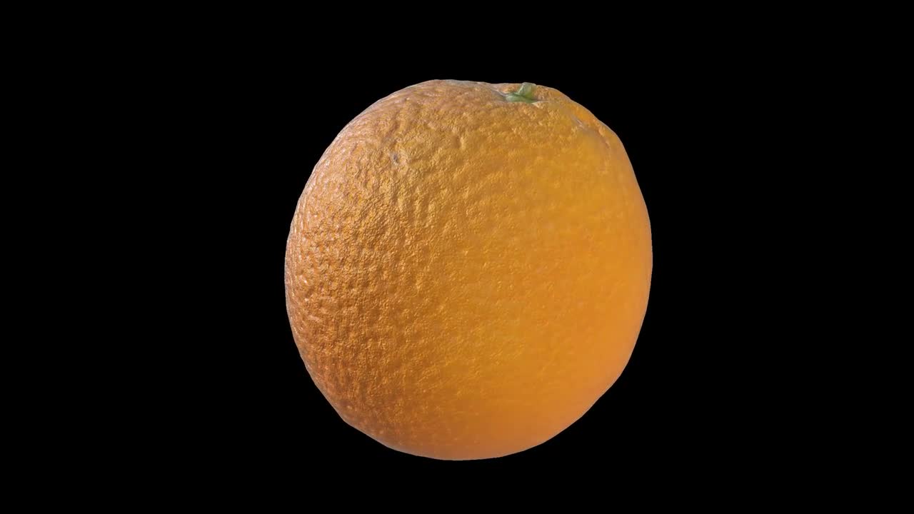 Spinning Orange On Alpha Loop - Stock Motion Graphics | Motion Array