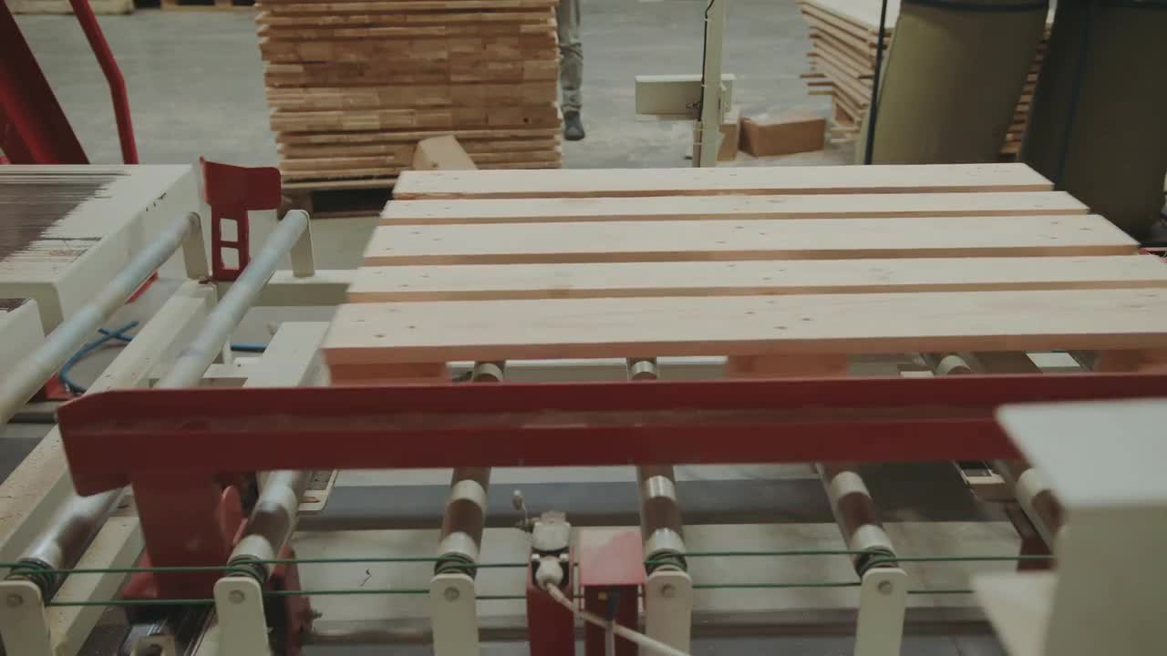 Manufacturing Wood Pallets - Stock Video | Motion Array