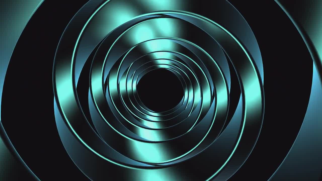 Rotating Metallic Rings Loop - Stock Motion Graphics | Motion Array