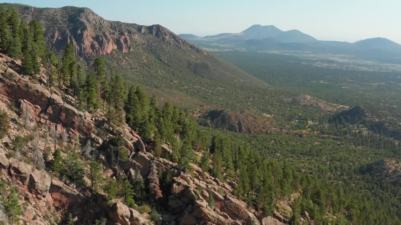 Flagstaff Mountain Ridge Aerial - Stock Video | Motion Array