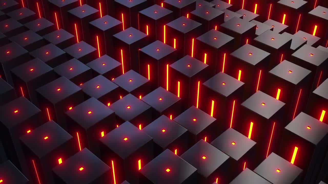 Rippling Neon Blocks Loops - Stock Motion Graphics | Motion Array