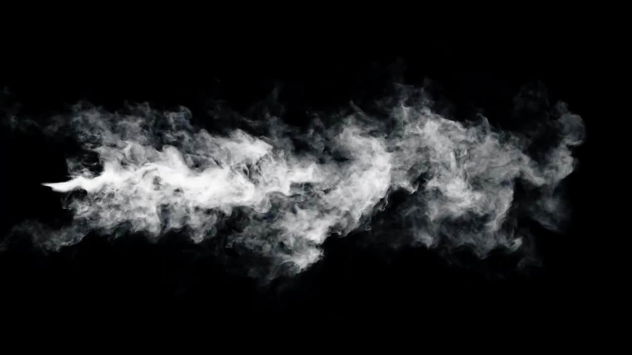 White Smoke Stream On Alpha - Stock Motion Graphics | Motion Array