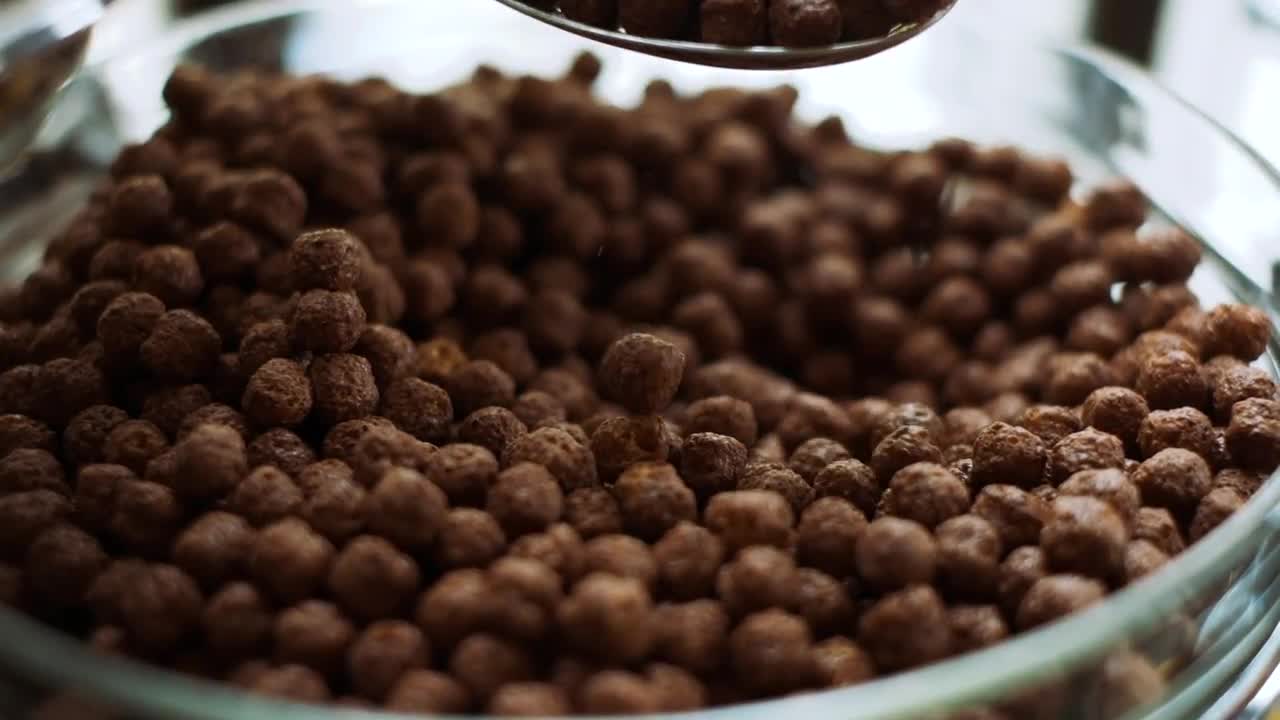 Chocolate Corn Cereal - Stock Video | Motion Array