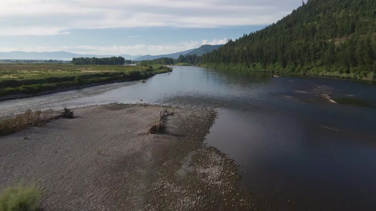 Clark Fork River - Stock Video | Motion Array
