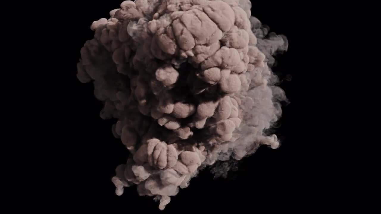 Volcano Top View On Alpha - Stock Motion Graphics | Motion Array