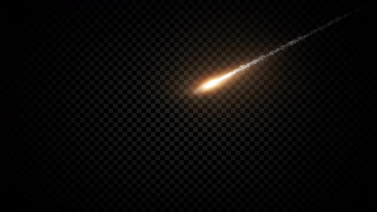 Falling Meteorite On Alpha - Stock Motion Graphics | Motion Array