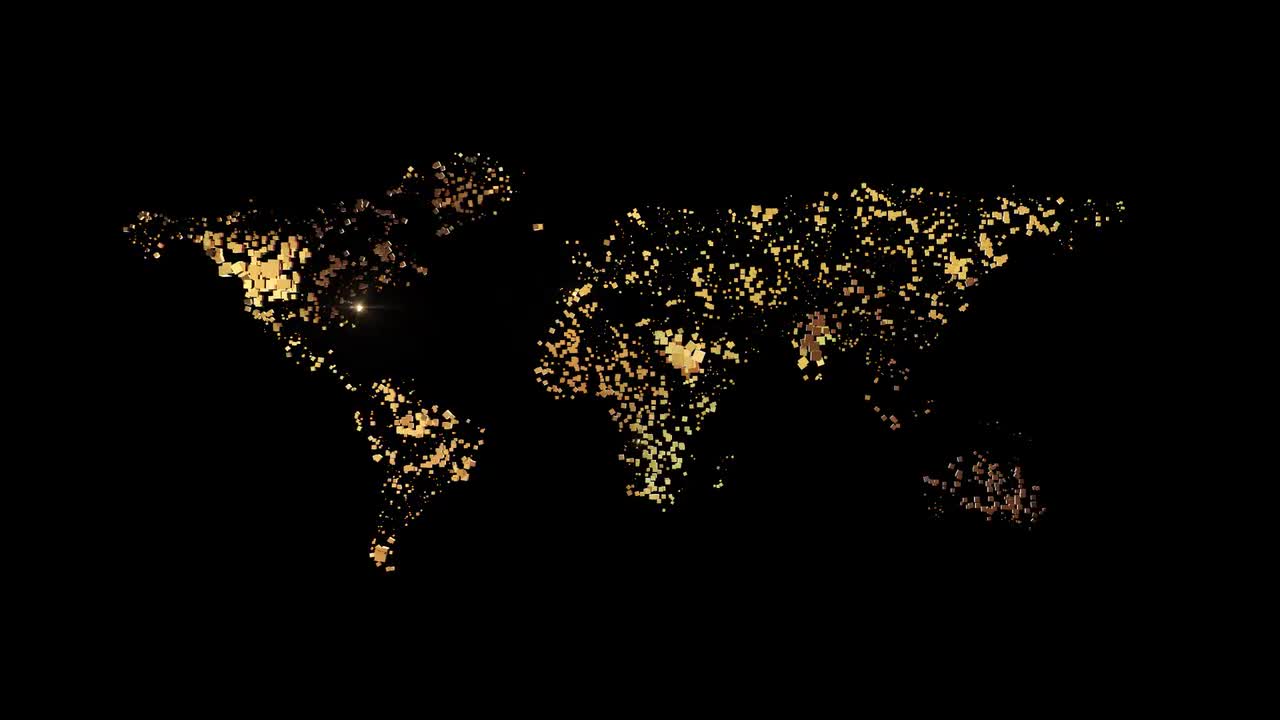 Particle Earth Map Loop - Stock Motion Graphics | Motion Array