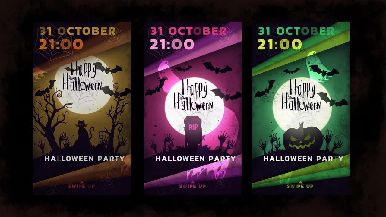 Halloween Spooky Announcement Stories - After Effects Templates ...