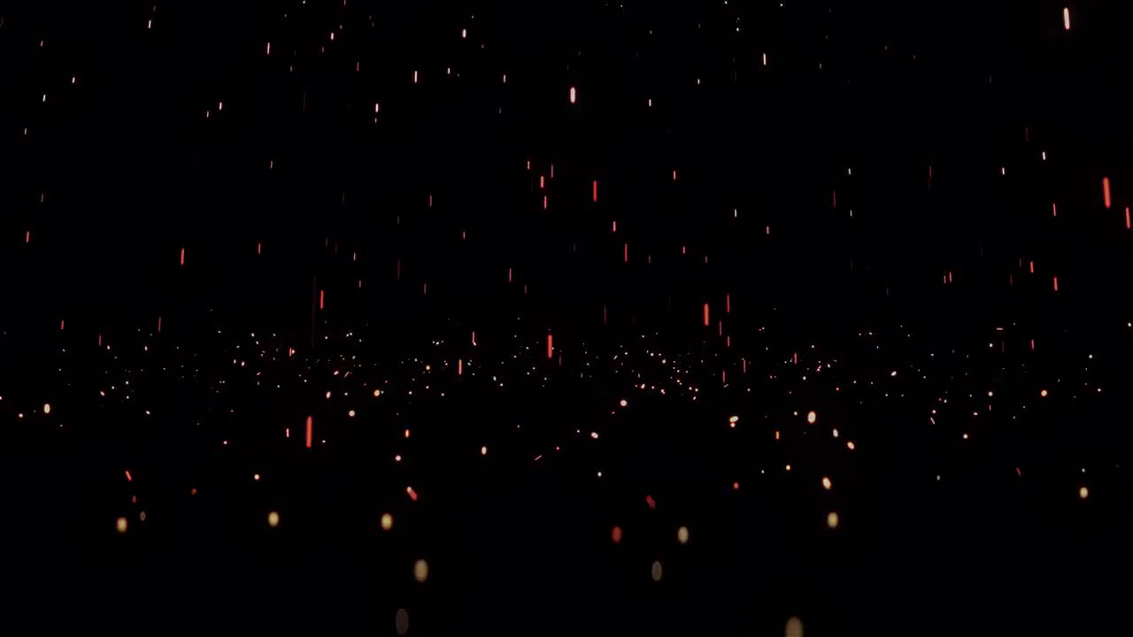 Rain Of Golden Sparks - Stock Motion Graphics | Motion Array