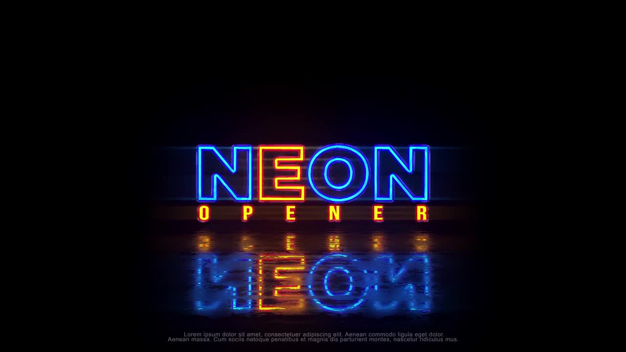 Neon Logo (+Vertical Ver.) - After Effects Templates | Motion Array
