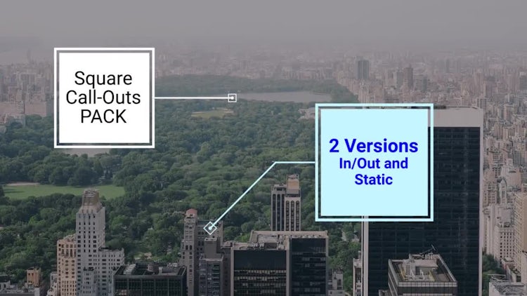 Simple Square Call-Outs Pack - Stock Motion Graphics | Motion Array